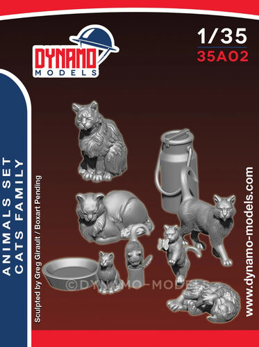 Dynamo-Models 35A02 Animals Set - Cats Family