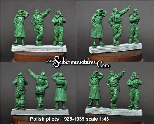 Scibor Monstrous Miniatures 48HM0050 Polish Pilots 1925 1939 set 3
