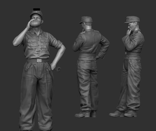 PanzerArt FI35-136 German Tank mechanic set