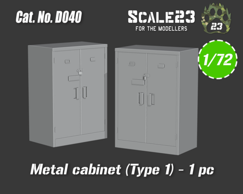 Scale23 72-D040 Metal cabinet (Type 1) - 1 pc
