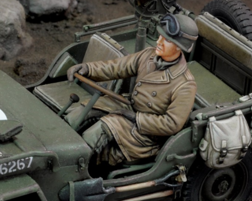 Royal Model di R. Reale 660 U.S. Jeep driver WWII