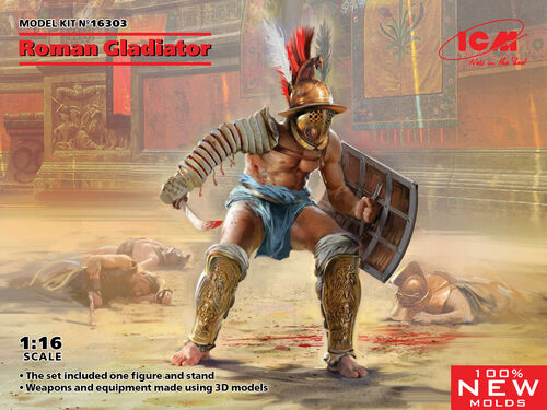 ICM 16303 Roman Gladiator 100% new molds