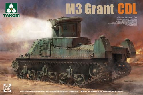 Takom 2116 British Medium Tank M3 Grant Cdl