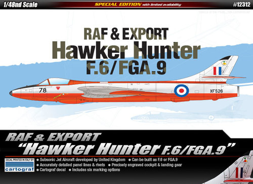 Academy 12312 "Hawker Hunter" F.6/FGA.9