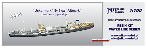 NIKO MODEL 7125 'Uckermark' 1942 ex 'Altmark' - German Supply Ship