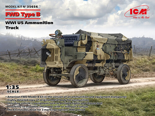 ICM 35656 FWD Type B WWI US Ammunition Truck