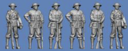 Germania-Figuren 72-WW1-307 British Infantry 1914/18 wait and see attitude