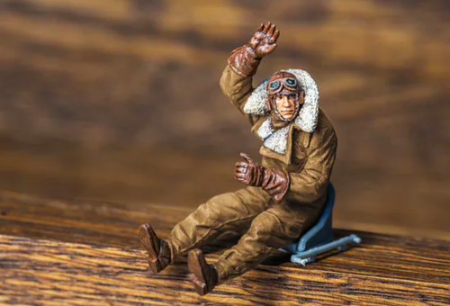 Copper State Models F32-024 RFC Pilot In The Cockpit WWI Figures