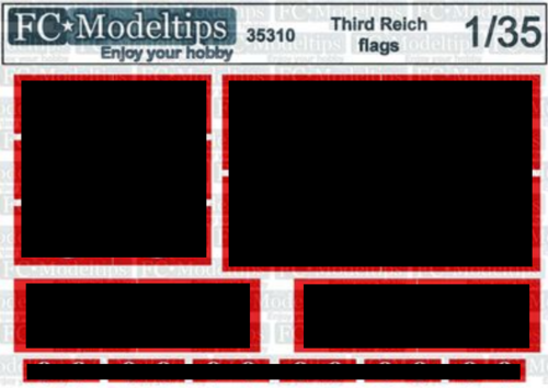 FC ModelTrend 35310 Third reich flags WWII