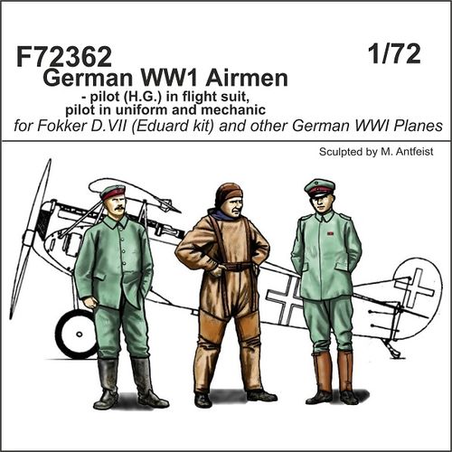 CMK F72362 German WWI Airmen - 2 pilot + mechanic