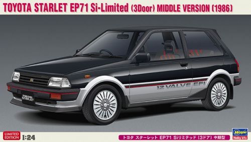Hasegawa 20425 Toyota Starlet EP71 Si-Limited (3 Door) Middle Version (1986)