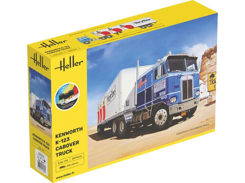 Heller 56793 Kenworth K-123 Cabover Truck (Starter Kit)