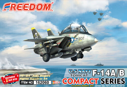 Freedom Model Kits 162060 Grumman F-14 A/B Tomcat - VF-84 Jolly Rogers (Compact Series)