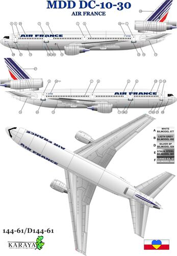 KARAYA 144-61 MDD DC-10-30 Air France 1993-95
