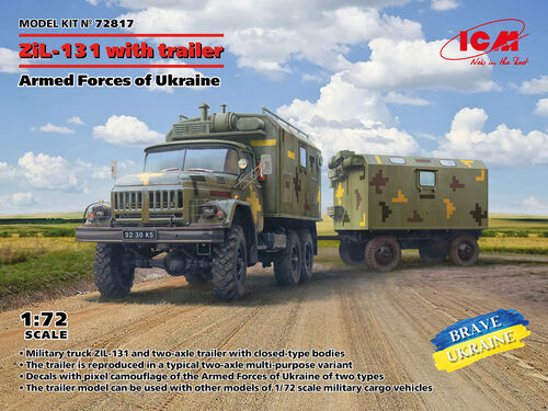 ICM 72817 ZiL-131 - Truck with trailer Armed Forces of Ukraine