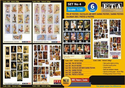 ETA DIORAMA ACCESSORIES SET4 Naked Posters (Set No.4)