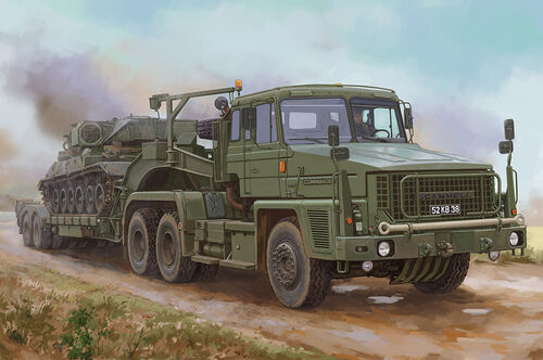 Hobby Boss 85527 Scammell Commander With 62 Tonne Crane Fruehauf Semi-Trailer
