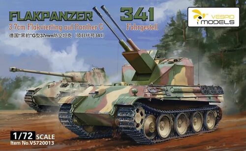Vespid Models 720013 Flakpanzer 341 3.7 cm Flakvierling auf Panther G