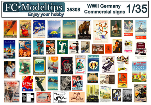 FC ModelTrend 35308 German commercial posters WWII