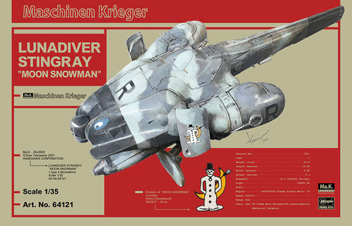 Hasegawa 64121 Lunadiver Stingray "Moon Snowman"