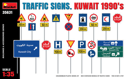 MiniArt 35631 Traffic Signs Kuwait 1990’s