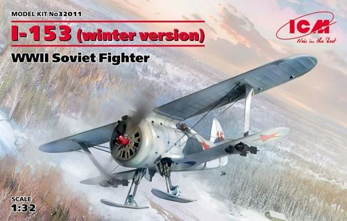ICM 32011 I-153 (winter version) WWII Soviet Fighter