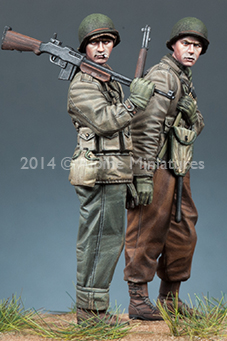 Alpine Miniatures 35171 WW2 US infantry Set (2 figs)