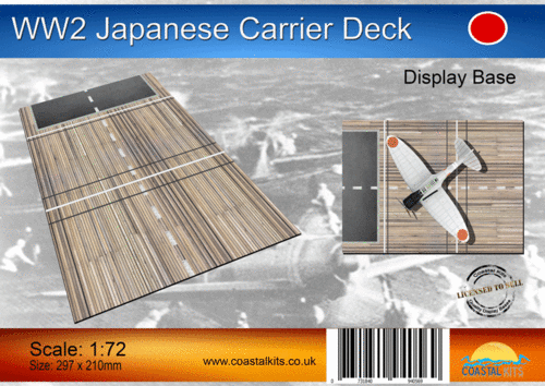 Coastal kits S119-72 1:72 WW2 Japanese Carrier Deck 297 x 210mm