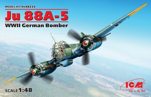 ICM 48232 Ju 88A-5, WWII German Bomber (100% new molds)