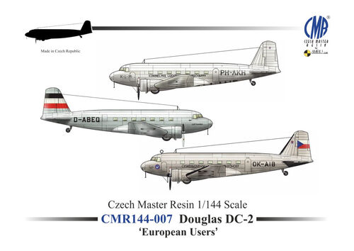 Czech Master Resin 144-007 Douglas DC-2 'European Users' with decals