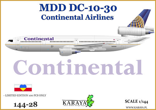 KARAYA 144-28 MDD DC-10-30 Continental Airlines
