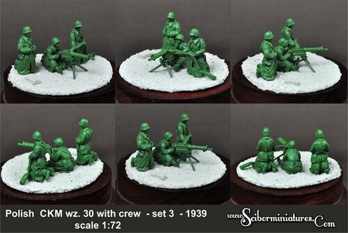 Scibor Monstrous Miniatures 72HM0073 Polish CKM wz.30 With Crew Set 3 1939