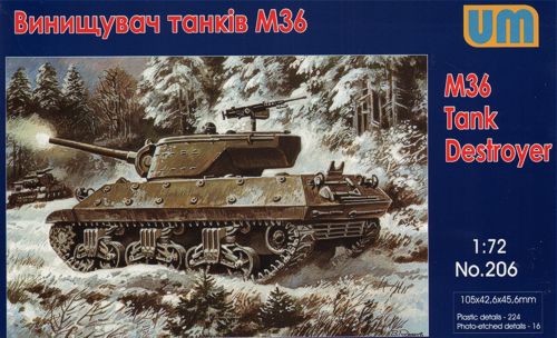Unimodels 206 American tank destroyer M36 Jackson