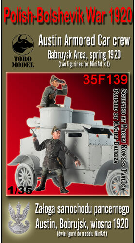 Toro Model 35F139 Załoga Samochodu Pancernego Austin - Bobrujsk, Wiosna 1920 - Wojna Polsko-Bolszewicka 1920 - Dwie Figurki Do Modelu MINIART