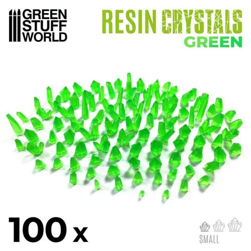 Green Stuff World 1283 GREEN Resin Crystals - Small