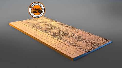 IDAP Technology PMI228.3B Sidewalk with coblestone B