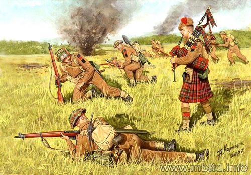 Master Box 3547 British Infantry (Scotish regiment's Normandy 1944, Scotland the Brave)