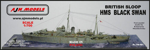 AJM Models 700-021 British Sloop HMS BLACK SWAN
