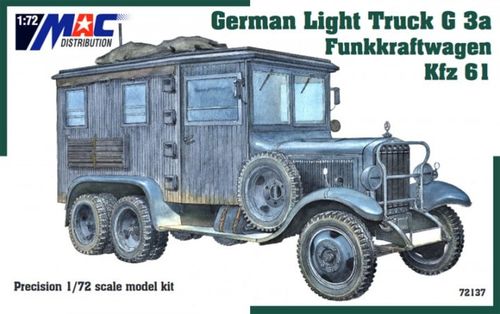 MAC 72137 German Light Truck G3a Funkkraftwagen Kfz 61 Radio Car