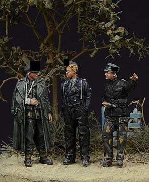 D-DAY miniature studio 72001 German Waffen SS Officers Normandy 1944