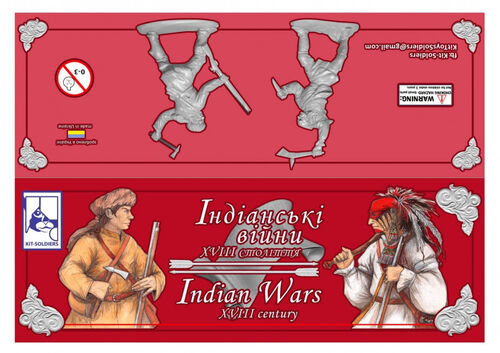 Kit-Soldiers 32002 Indian Wars / XVIII Century - 2 Figures in the Set (packed in a poly bag / no box)