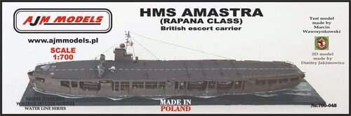 AJM Models 700-048 HMS Amastra (Rapana Class) - British Escort Carrier
