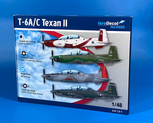Isra Decal Studio DM48101 T-6A/C Texan II of the IAF, USAF and Argentina Air Force