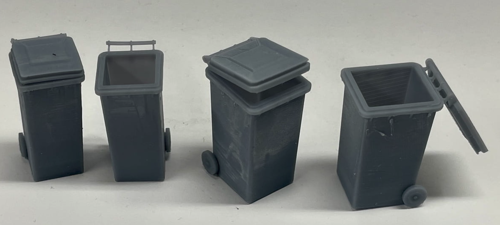 EMP3D 72090117 Kosz na śmieci plastikowy 120l - 2 sztuki