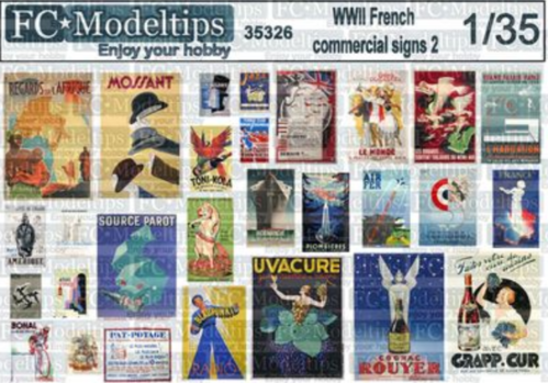 FC ModelTrend 35326 French commercial posters WWII 2