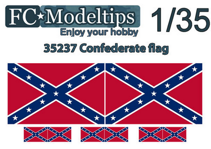 FC ModelTrend C35737 Confederate adaptable flag
