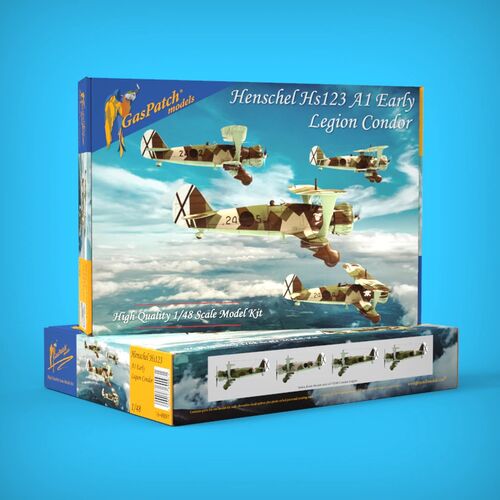 Gaspatch Models 16-48097 Henschel Hs123 A1 Spanish Civil War Early Legion Condor