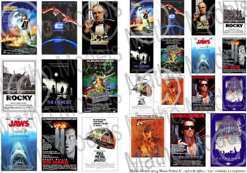 Matho Models 35104 Movie Posters C - 1970s & 1980s