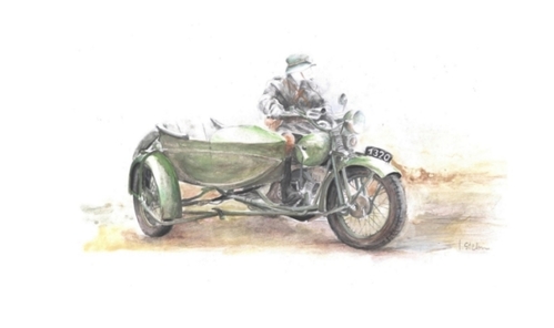 Choroszy Modelbud V03 Heavy Motorcycle M111 Sokół (Falcon)1000 with Side Car