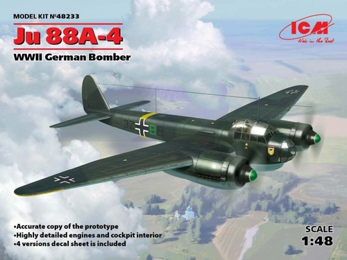 ICM 48233 Ju 88A4 German bomber